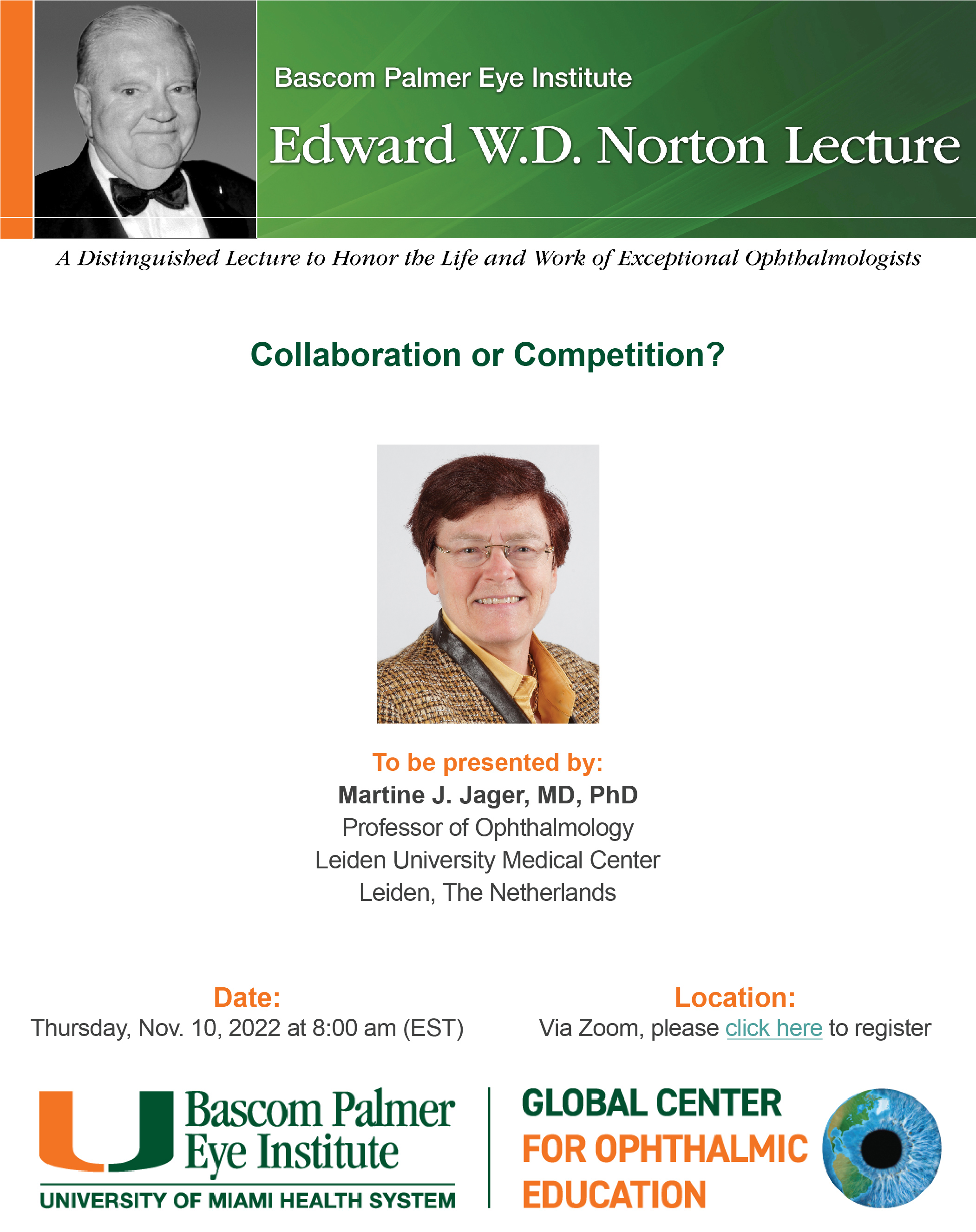 Distinguished Lecture Series | Bascom Palmer Eye Institute | University ...